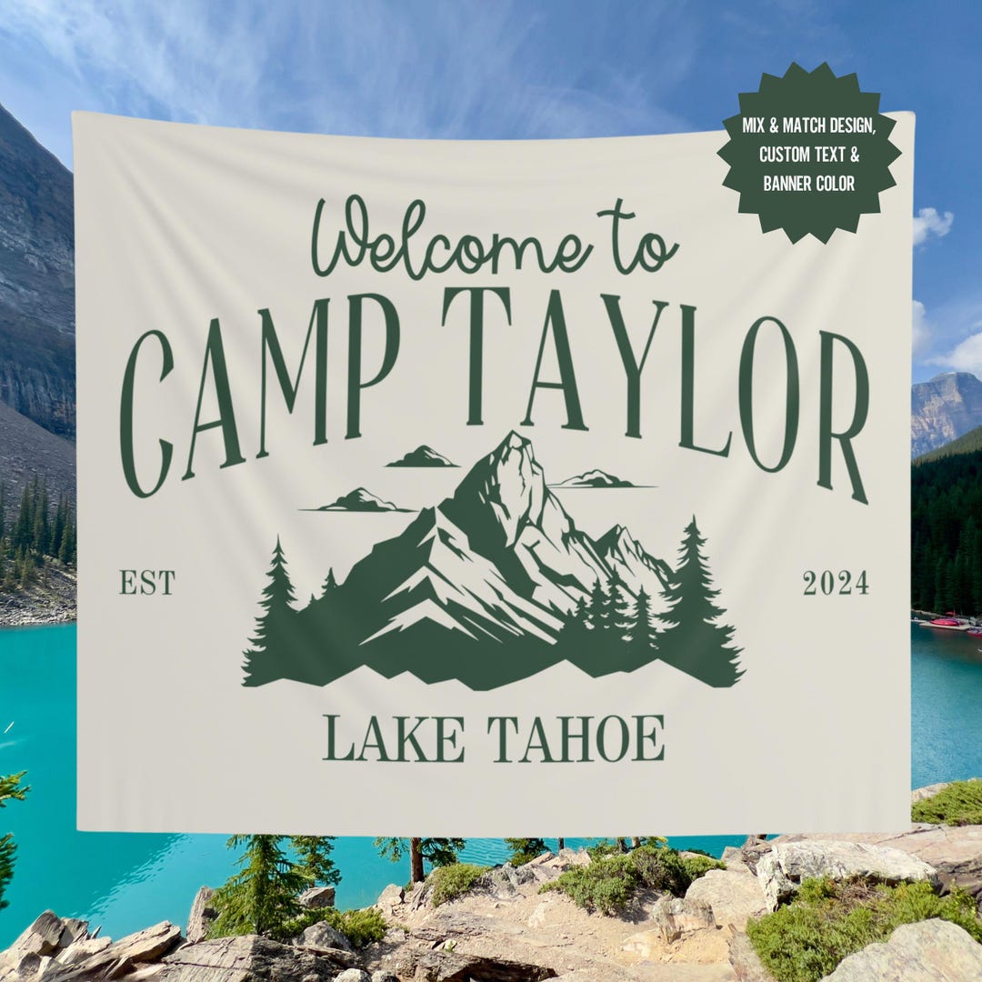 Custom Camp Bach Banner,camp Bachelorette Decor, Camp Bach Sign, Camp ...