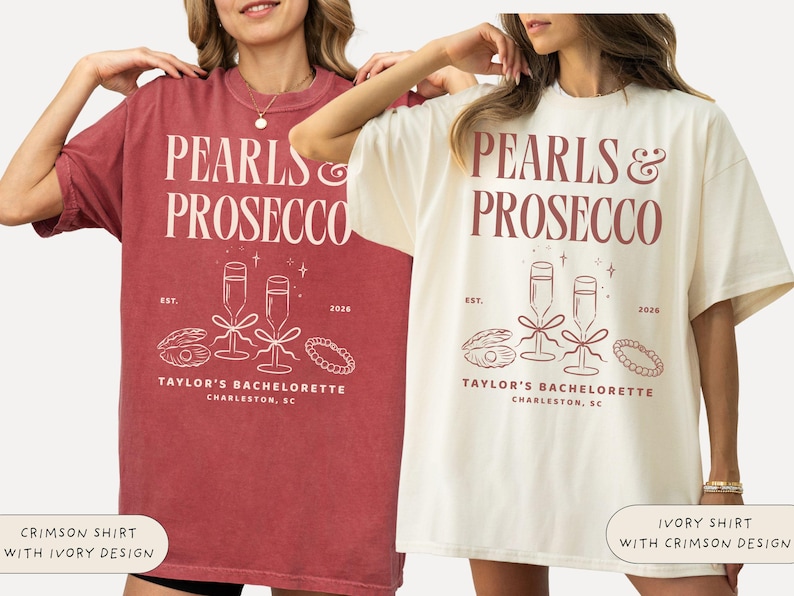 Pearls and Prosecco Bridal Shower Shirts, Champagne Shower ...