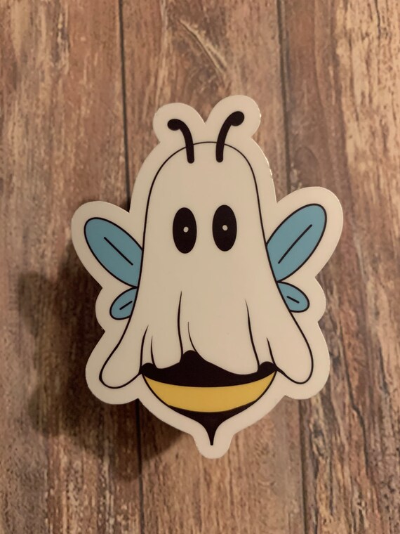 Boo Bee Ghost Vinyl Sticker - Etsy