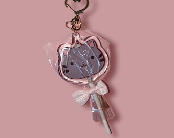 Pop Cat Keychain - Etsy