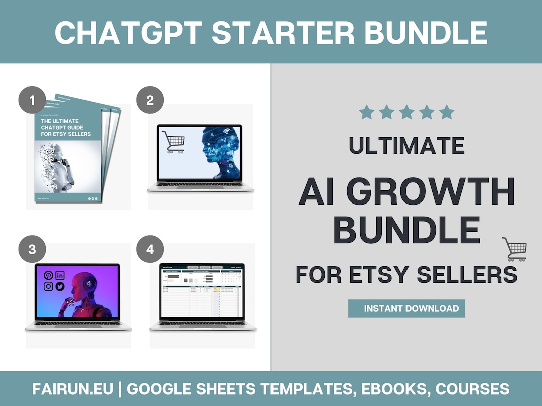 Chat GPT Bundle: Small Business Marketing Box, Etsy Seller Account ...