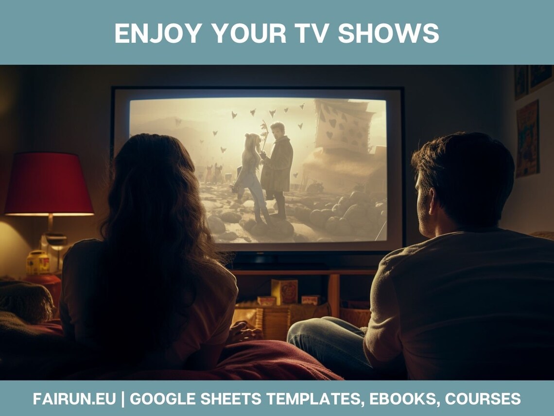 TV & Movie Tracker Spreadsheet: Streaming Log, Personal Library ...
