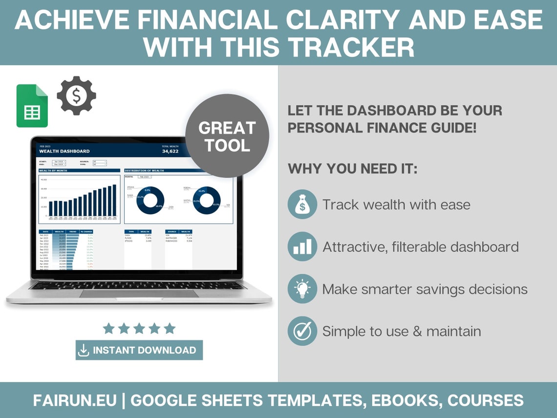 Bank Account Tracker Spreadsheet & Account Information, Google Sheets ...