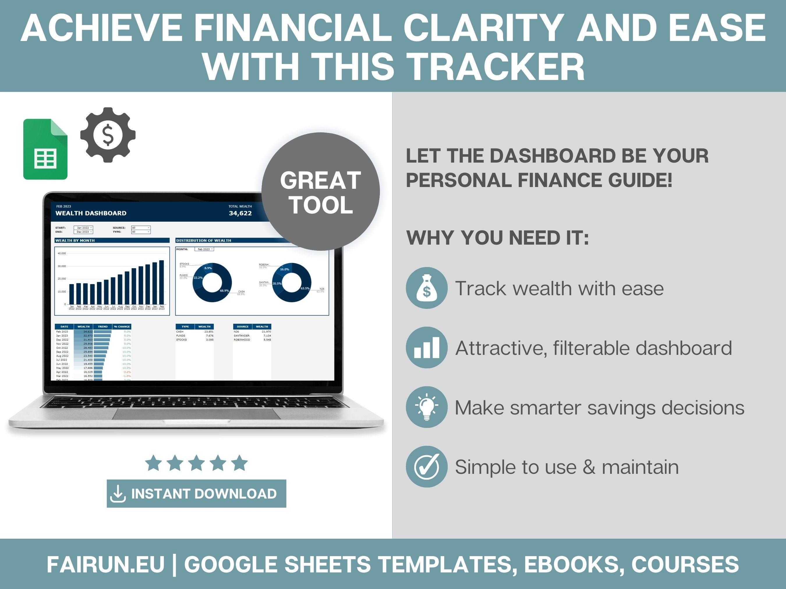 Bank Account Tracker Spreadsheet & Account Information, Google Sheets ...