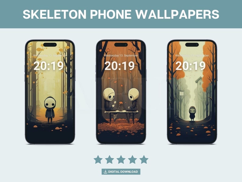 Skeleton Wallpapers for Phone - Aesthetic Skeleton Phone Wallpaper ...