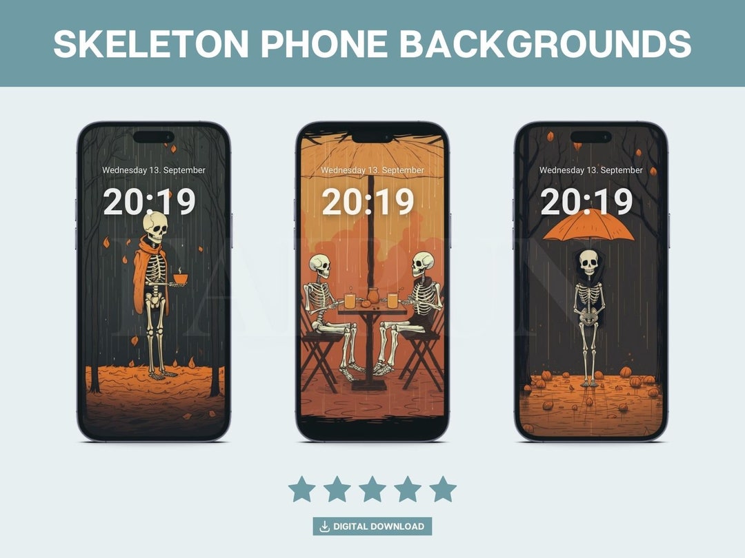 Skeleton Phone Backgrounds: Aesthetic Skeleton Backgrounds With ...