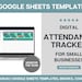 Digital Attendance Tracker: Google Sheets Template (digital Download ...