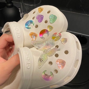 13 PCS Heart Shape Crocs Charms Set Transparent Heart Crocs - Etsy