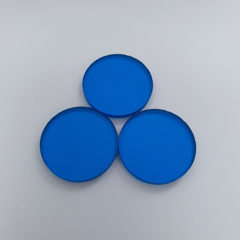 Transparent Glass Discs Various Sizes & Colours Available - Etsy