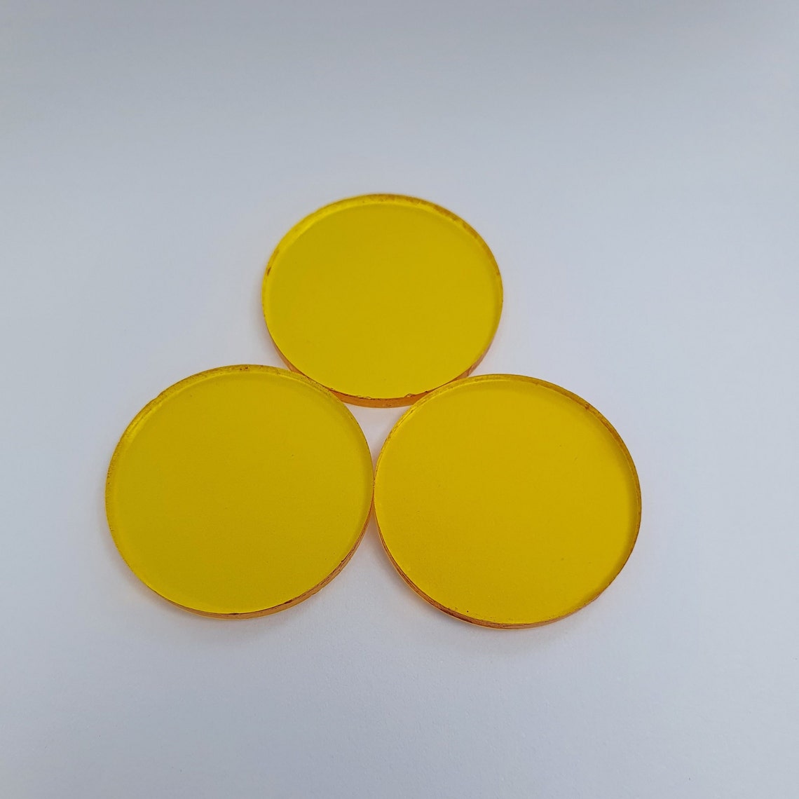 Transparent Glass Discs - Various Sizes & Colours Available - Etsy