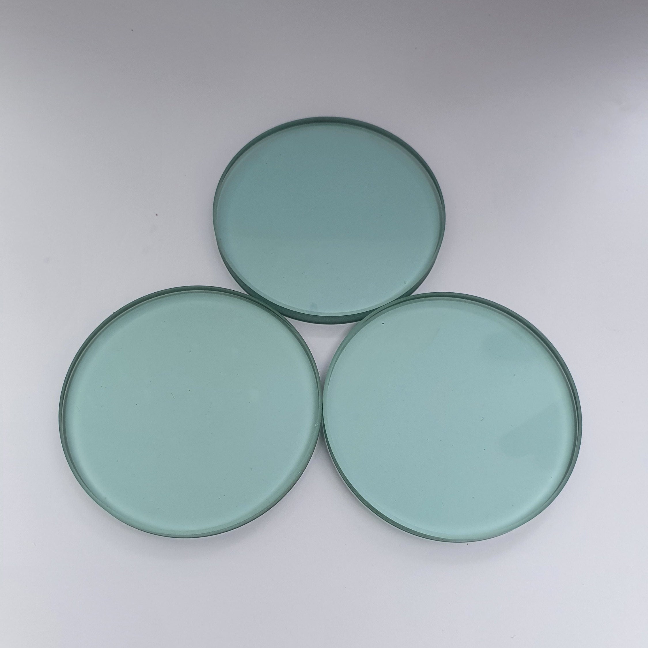 Transparent Glass Discs Various Sizes & Colours Available - Etsy