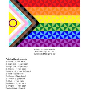 Intersex-inclusive Pride Flag Quilt Pattern - Etsy
