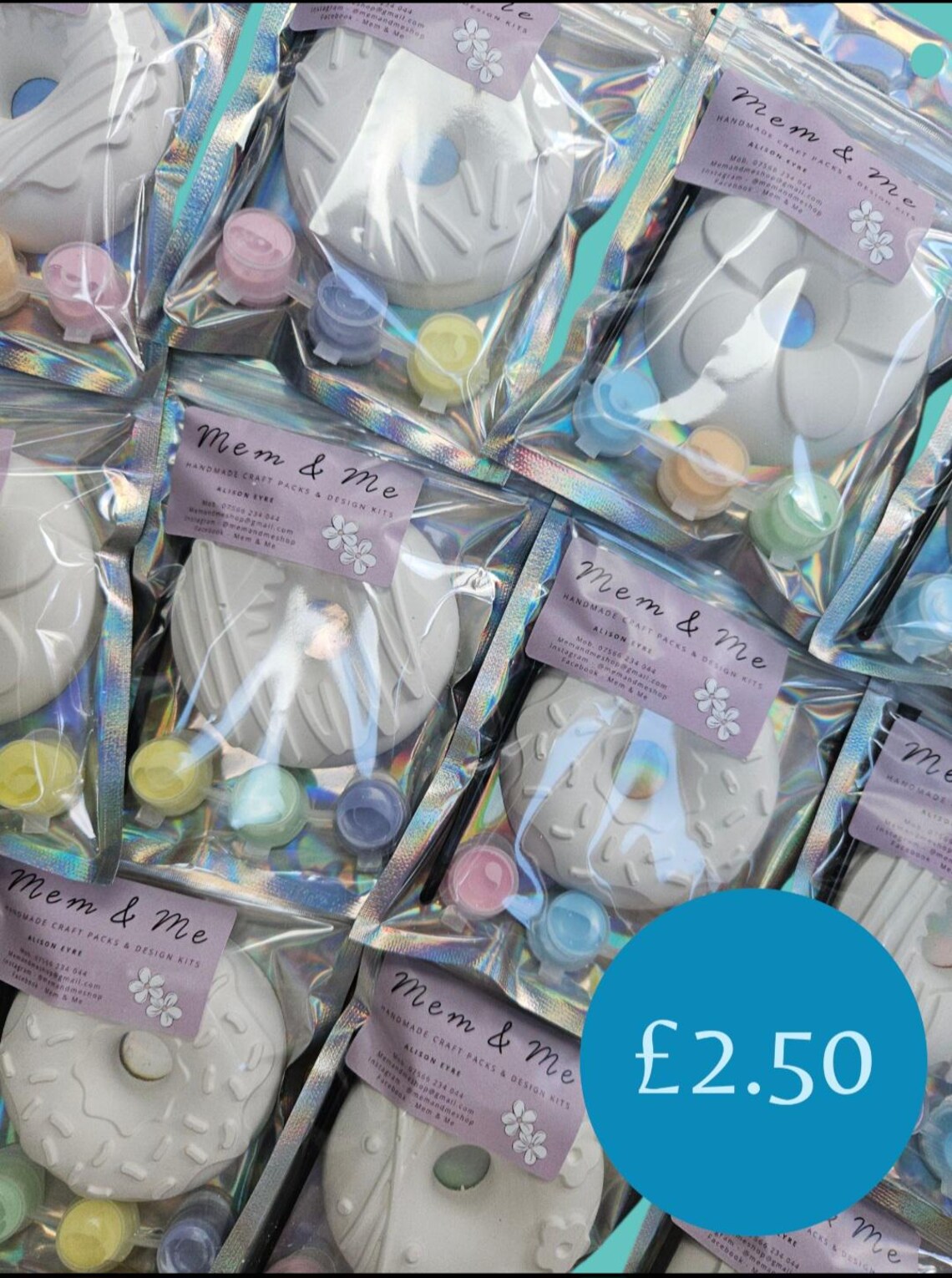 Paint Your Own Donuts. Birthday Gift, Party Bag Filler, Party Favours ...