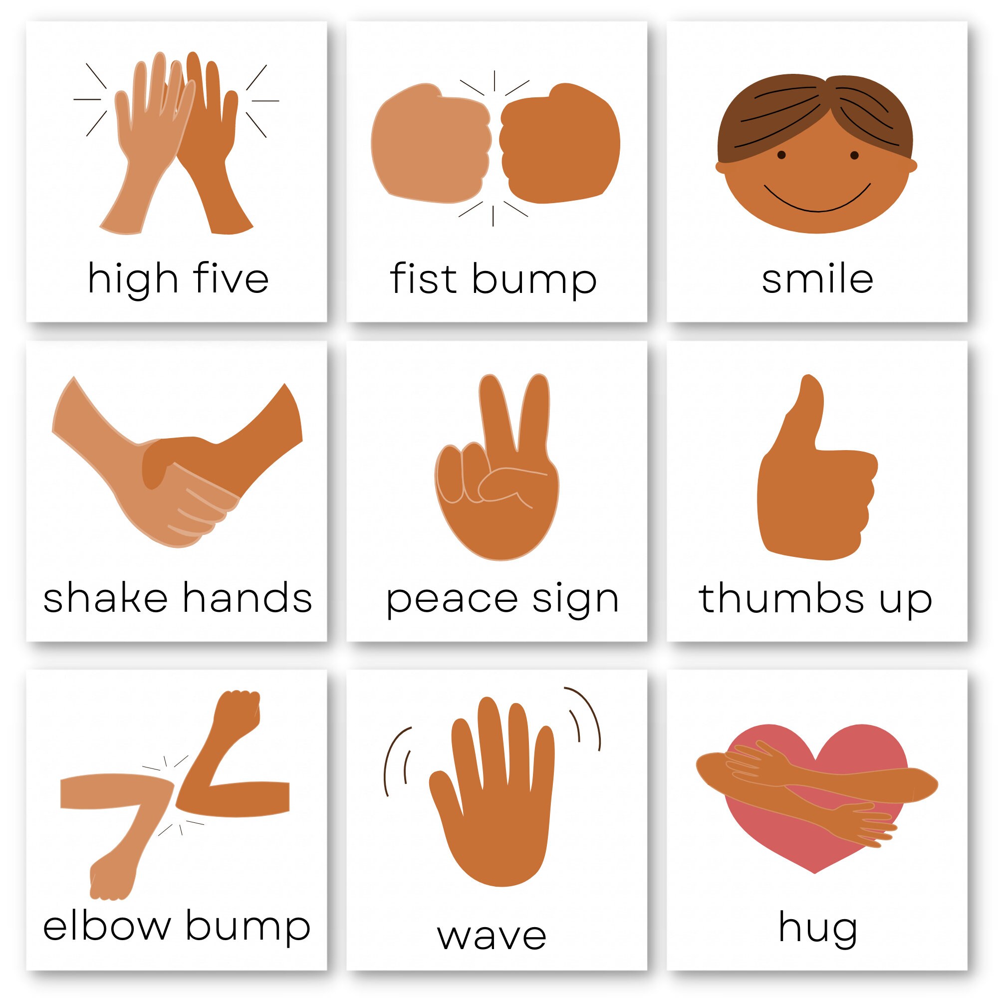Kid's Choice Chart - Hug Choice Chart - Choice Chart - Body Autonomy ...
