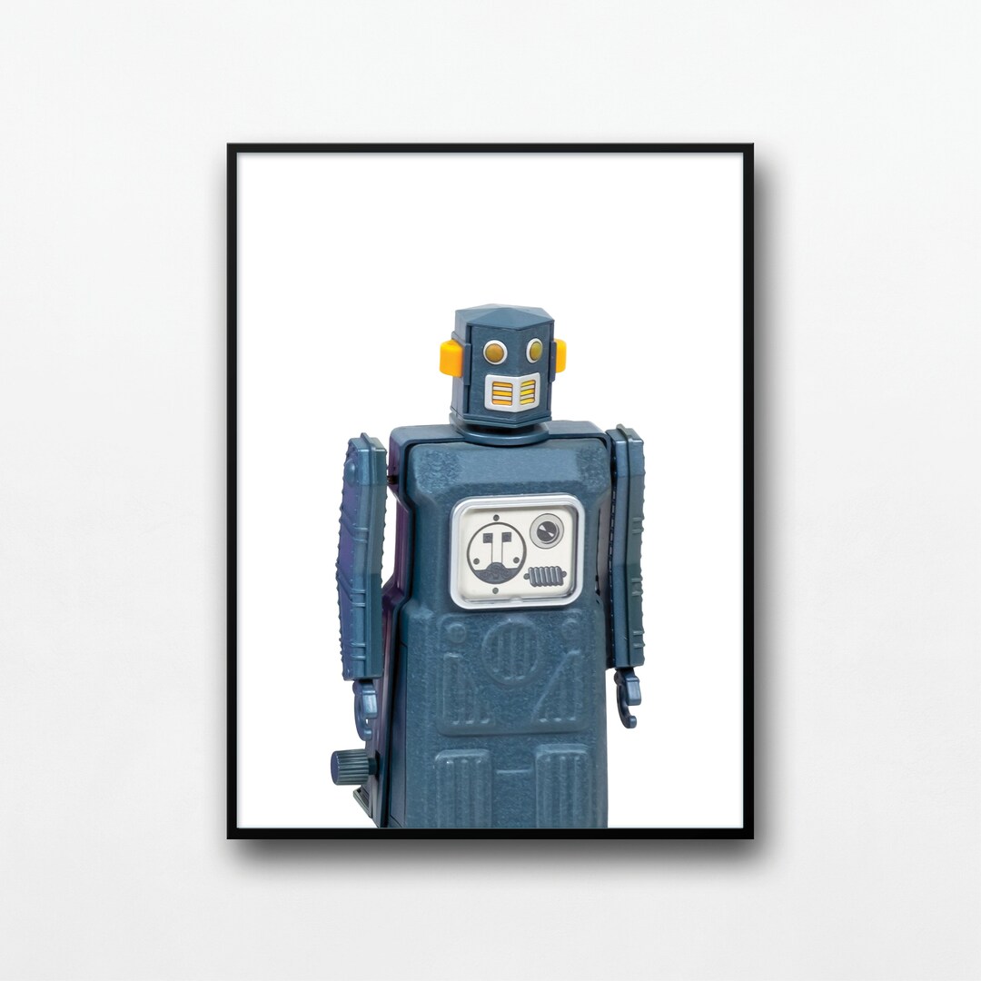 Robot Print, Robot Poster, Robot Decor, Robot Wall Art, Robot Nursery ...