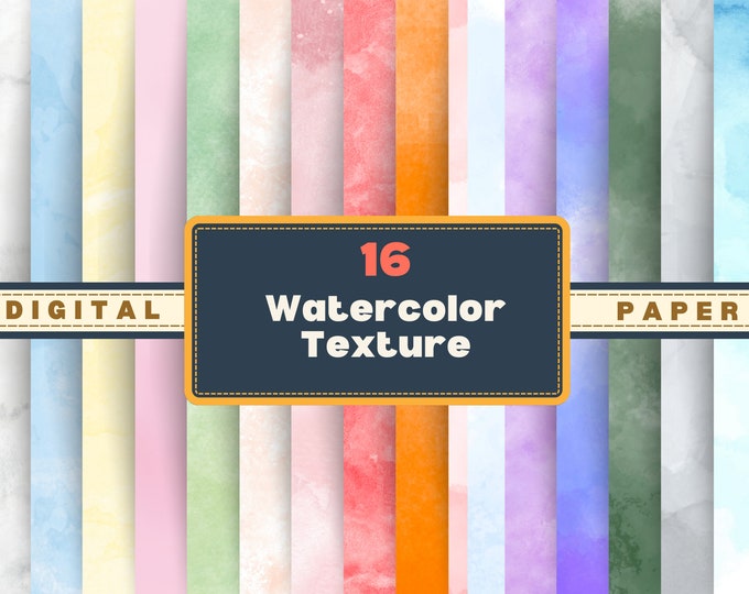 Watercolor, Digital Paper, Watercolor Texture, Texture Paper Background ...