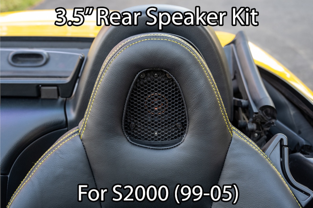 S2000 Rear Speaker Kit (3.5") - Headrest Enclosure Pod (99-05) (set of ...