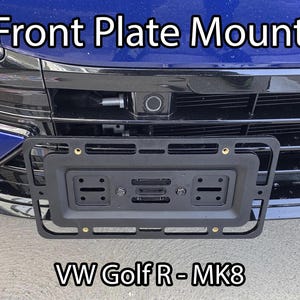 MK.8 Golf R - Front Grille License Plate Mount - Etsy