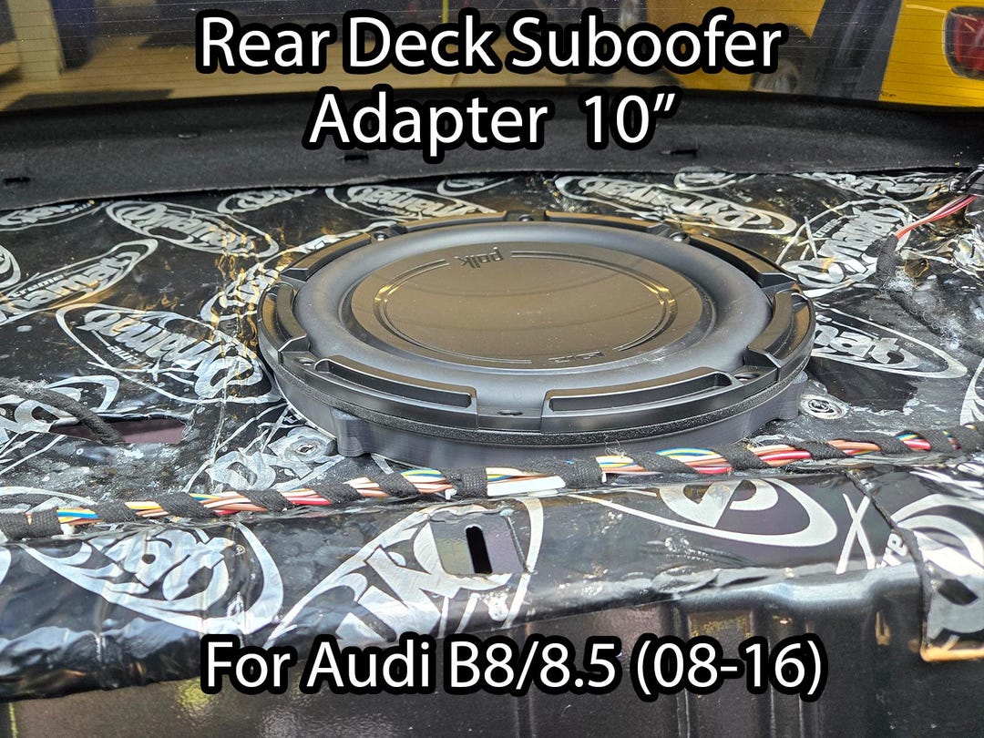 Audi B8.5 A5/A4 Rear Subwoofer Spacer – for 10" Sub - Etsy