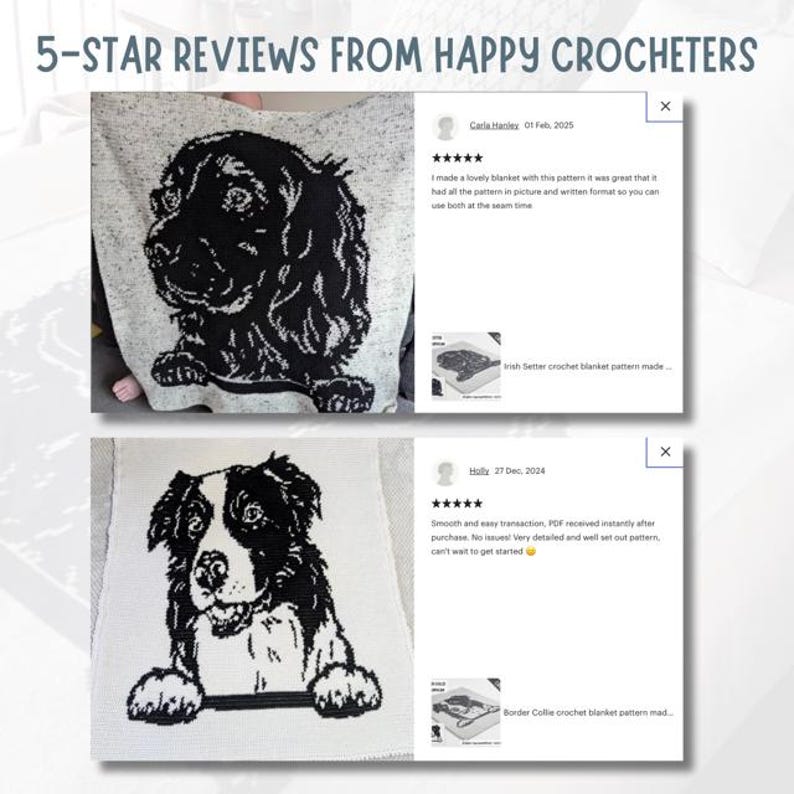 American Staffordshire Terrier Crochet Blanket Pattern Made Using Sc ...