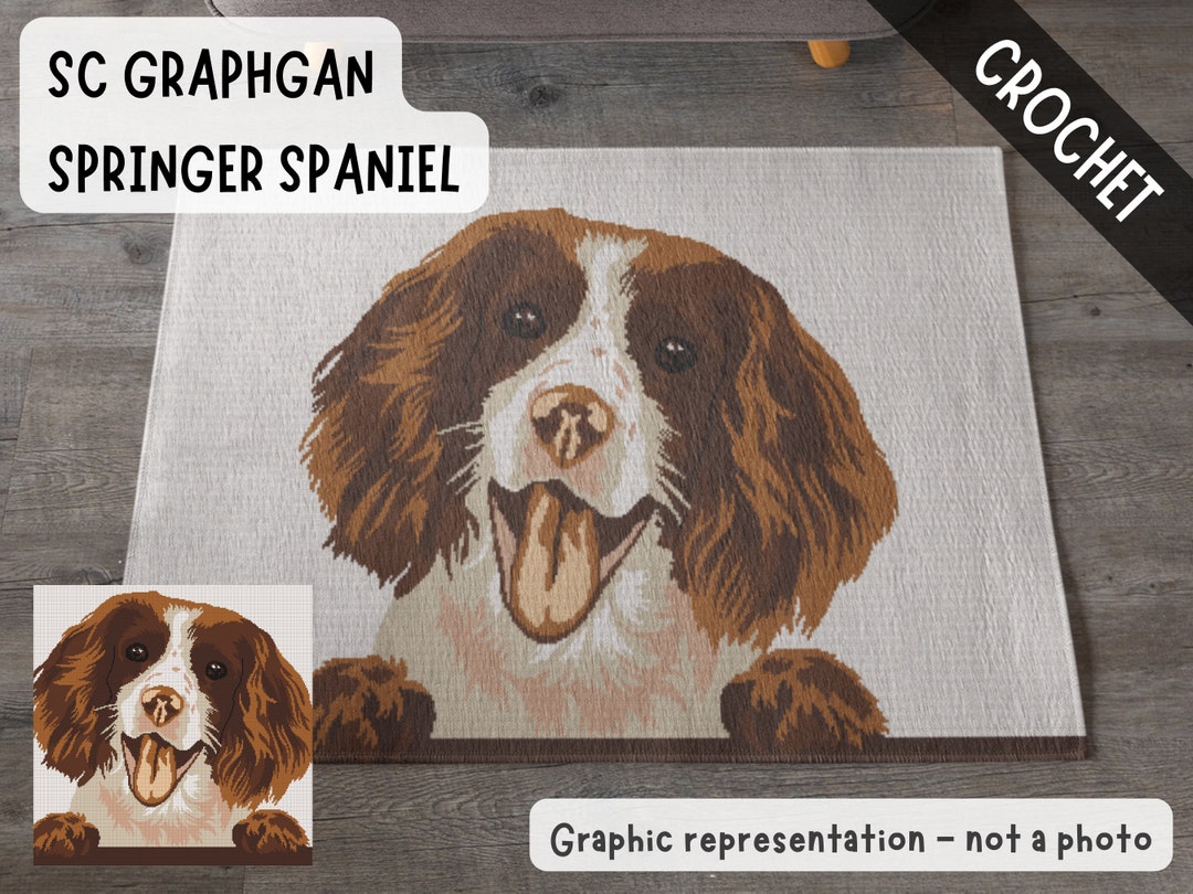 Springer Spaniel Crochet Blanket Pattern Made Using Sc Graphgan Chart ...