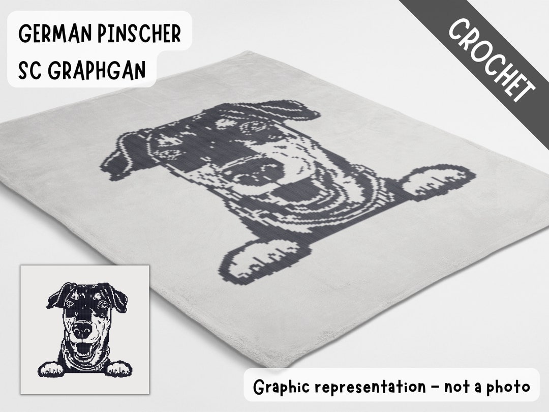 German Pinscher Crochet Blanket Pattern Made Using Sc Graphgan Chart ...