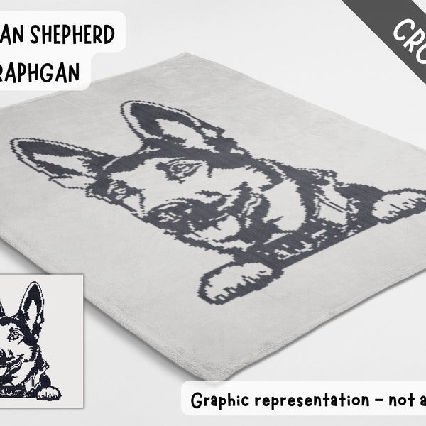 Crochet German Shepherd Graphgan Pattern - Etsy
