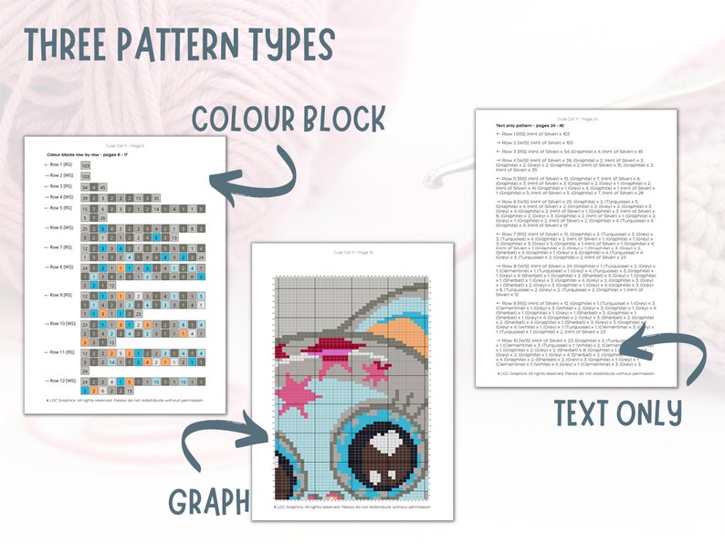 12 X Cute Cat Crochet Patterns for Cozy Blanket Made Using Sc Graphgan ...