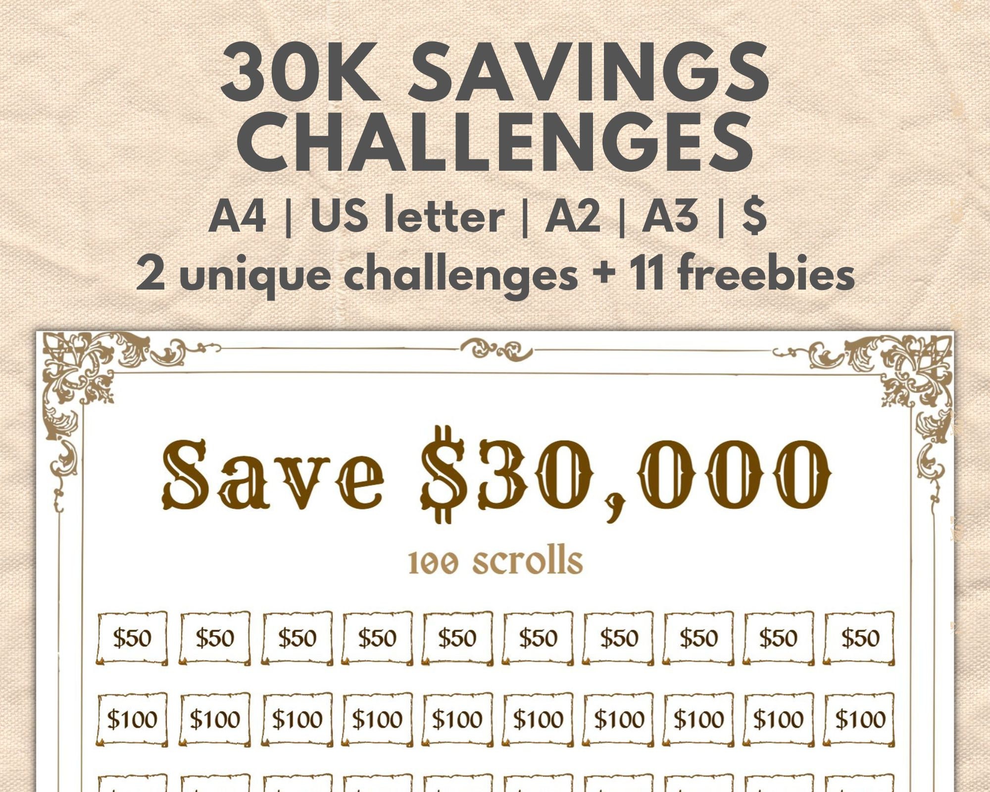 30k Savings 30k Challenge 30k Saving Challenge House Savings Chart ...