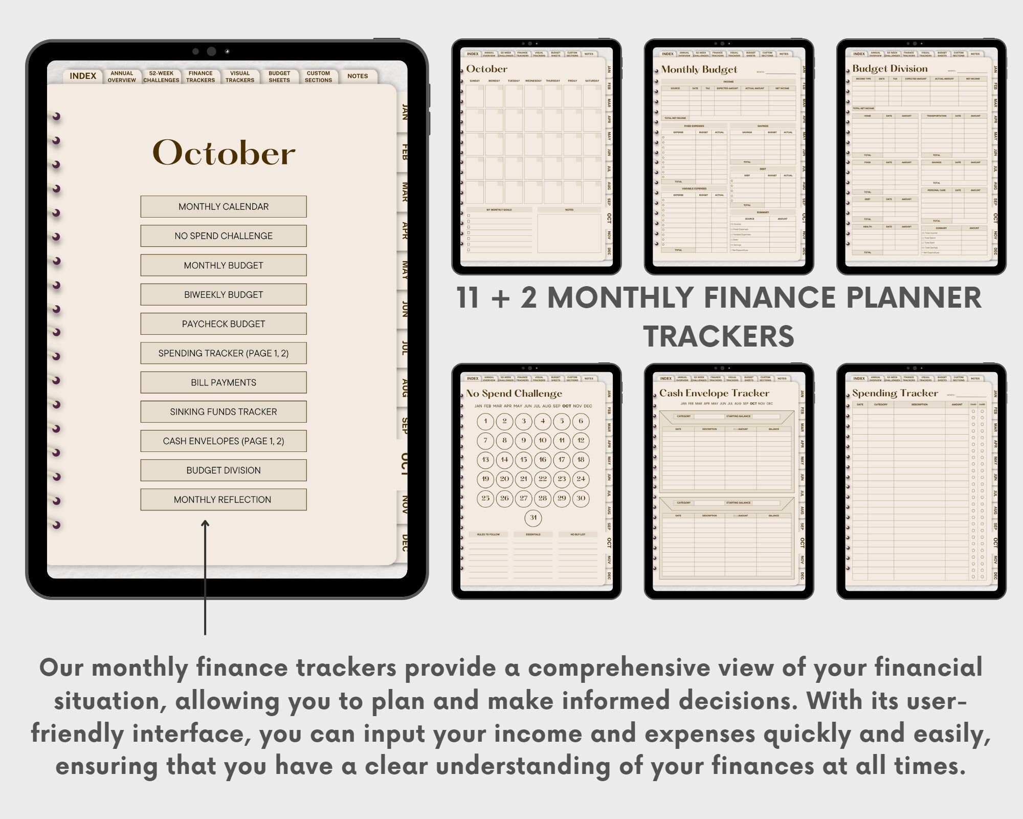 Digital Budget Planner for Goodnotes Ipad, Digital Finance Planner ...