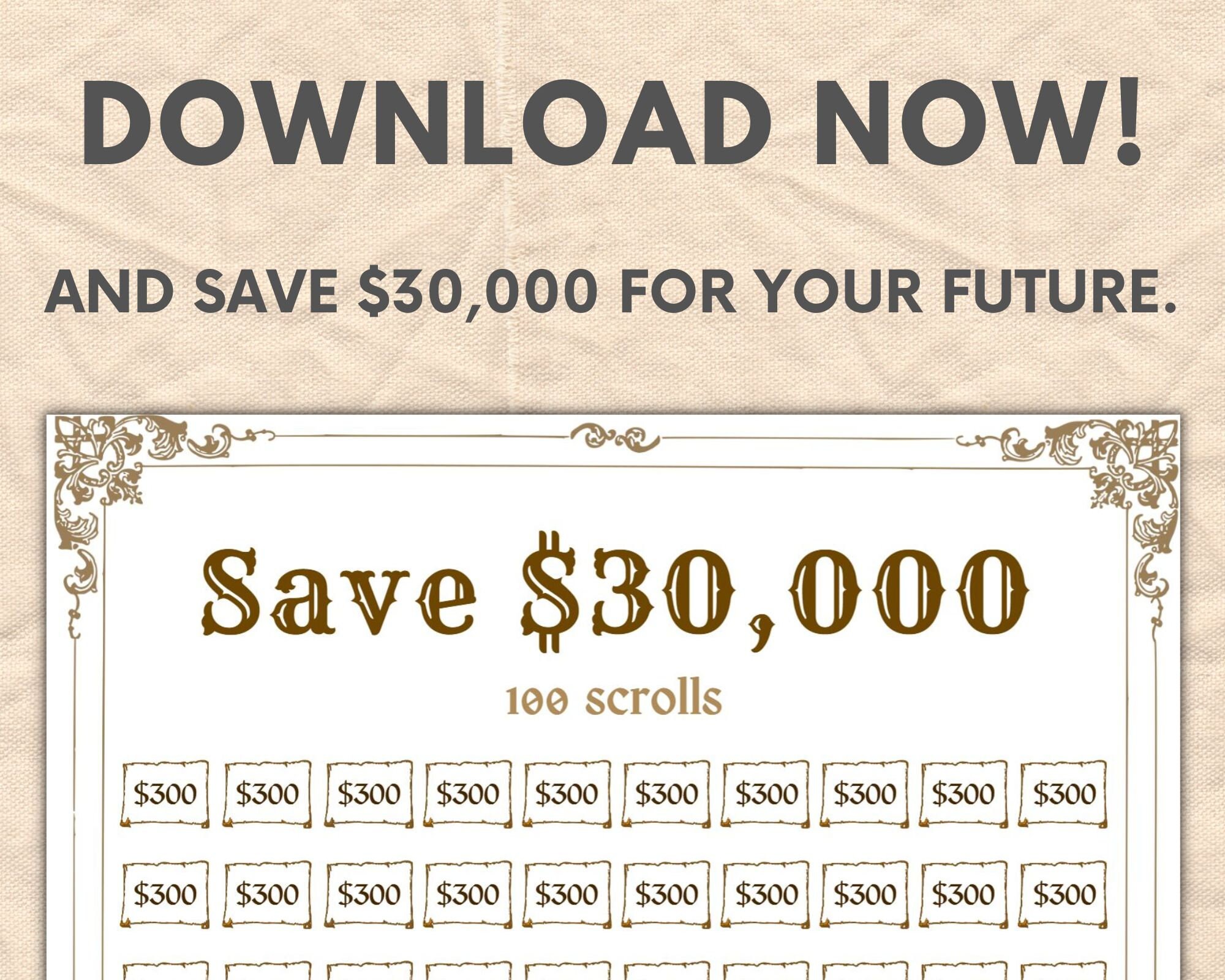 30k Savings 30k Challenge 30k Saving Challenge House Savings Chart ...