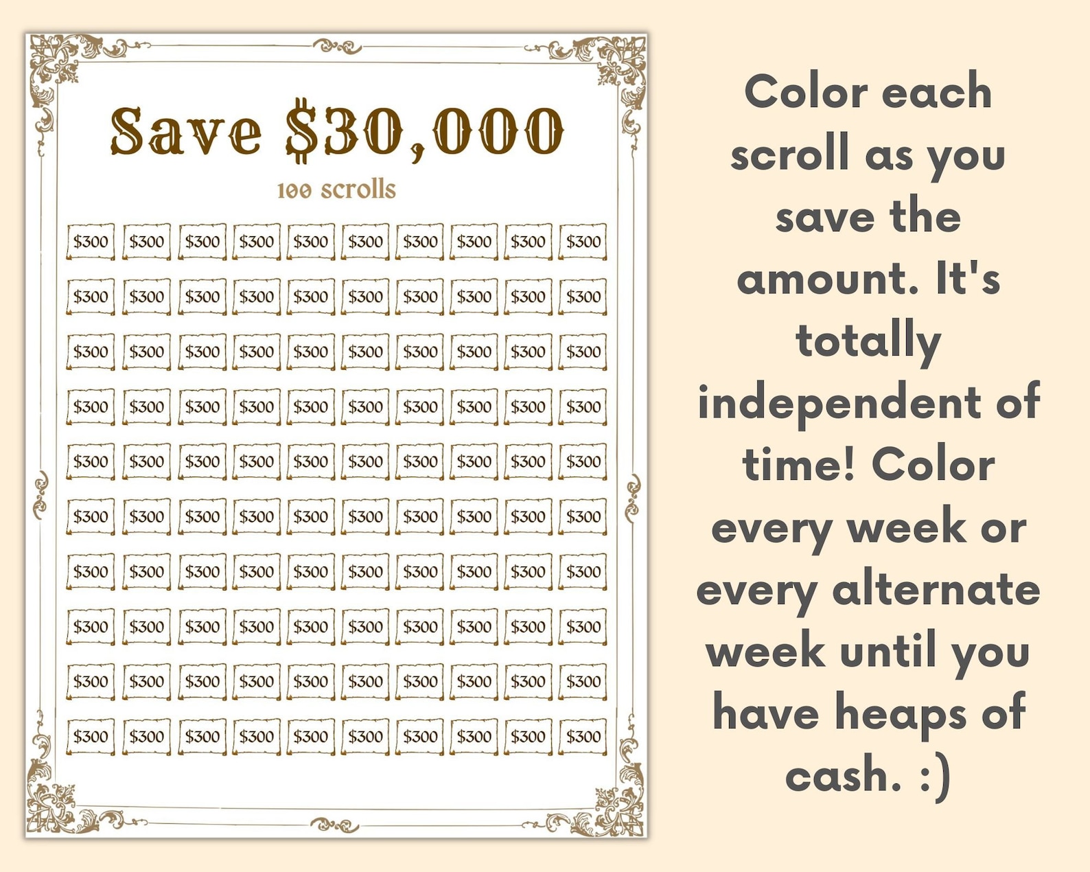 30k Savings 30k Challenge 30k Saving Challenge House Savings Chart ...