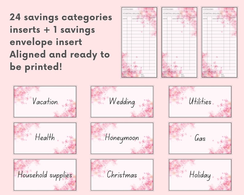 A6 3000 5000 Savings Challenge Printable Cash Envelopes Wallet - Etsy