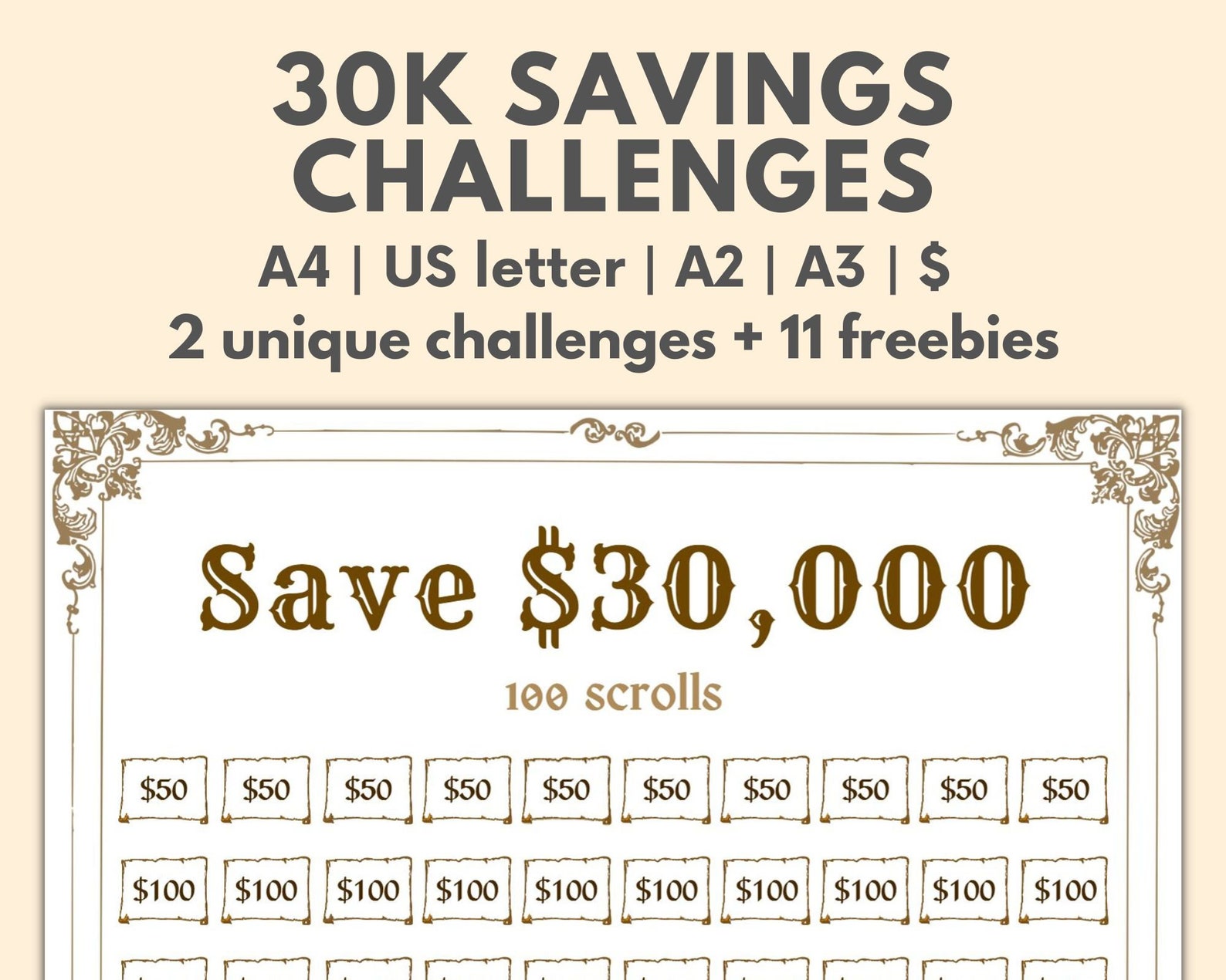 30k Savings 30k Challenge 30k Saving Challenge House Savings Chart ...