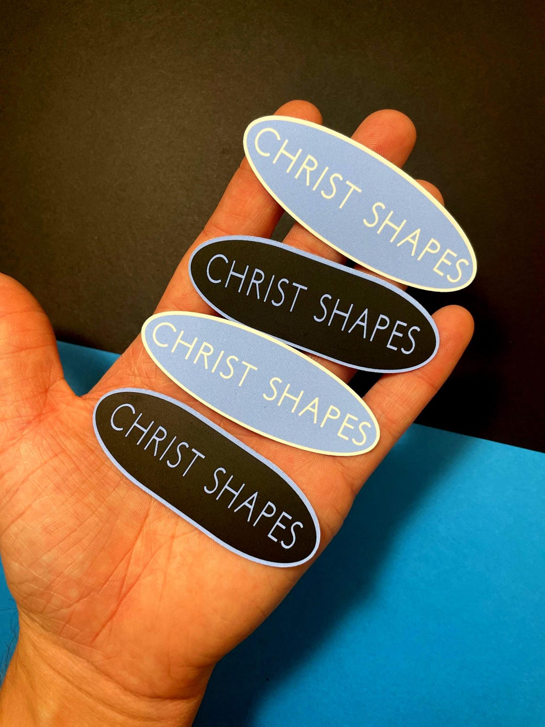 Christ Shapes - Jesus Saves - Christian Sticker - Etsy