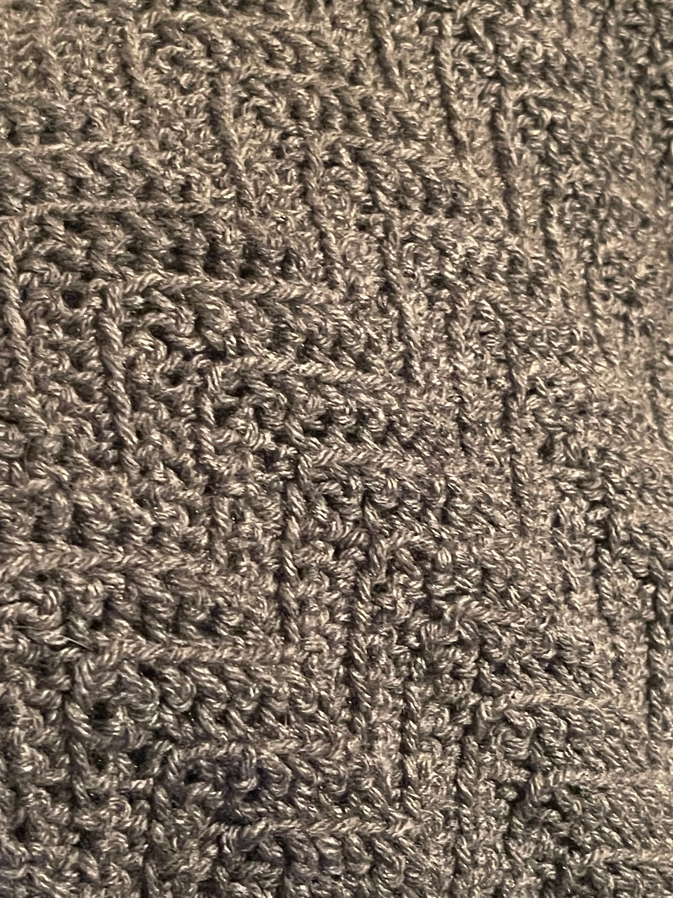 Large Gray Crochet Blanket - Etsy