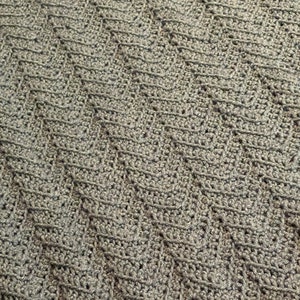 Large Gray Crochet Blanket - Etsy