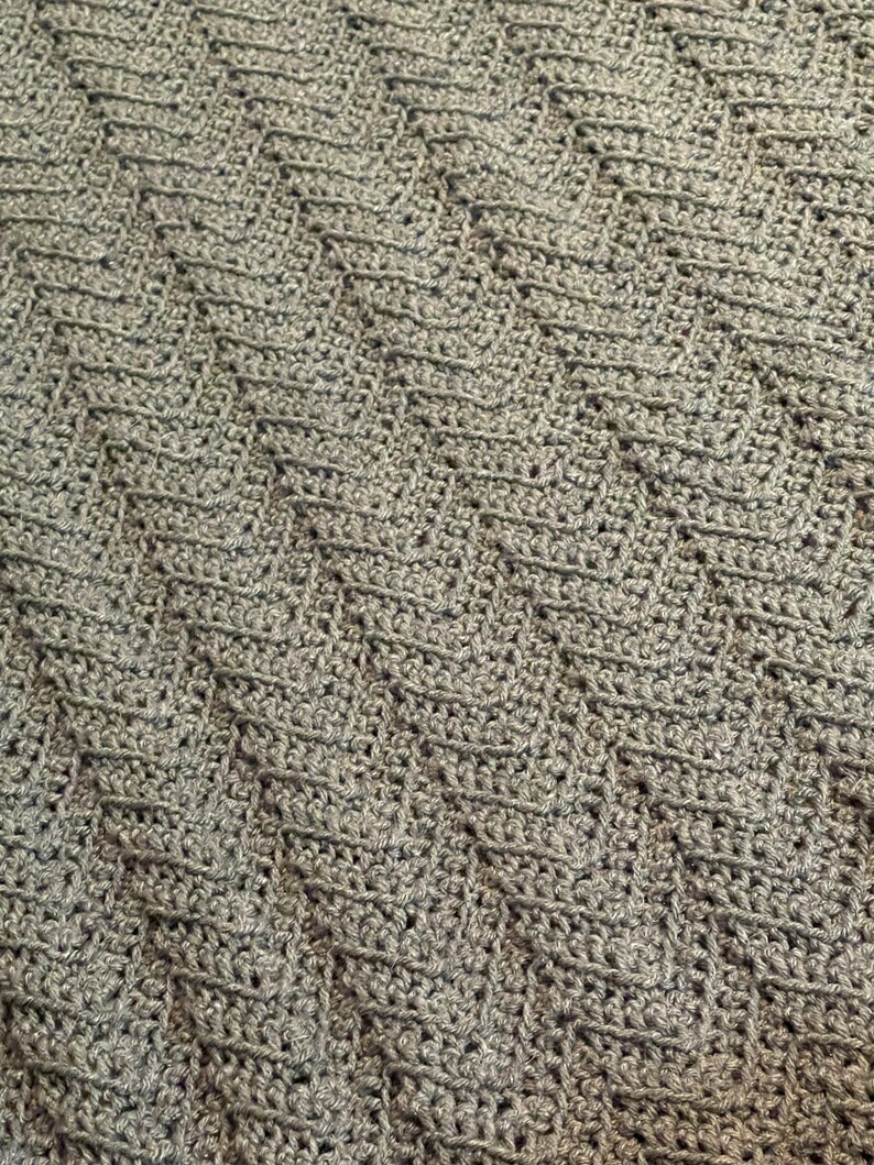 Large Gray Crochet Blanket - Etsy