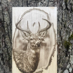 Laser Engraved Deer With Integrated Frame - Etsy
