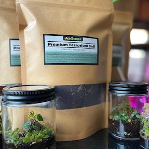 Terrarium Soil, Premium Ingredients, Re-sealable, Planting Soil, Moss ...