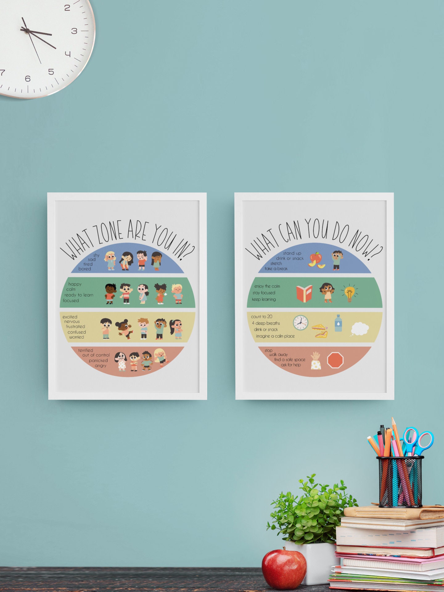 Zones of Regulation Poster Printable, Emotional Regulation, Calm Down ...