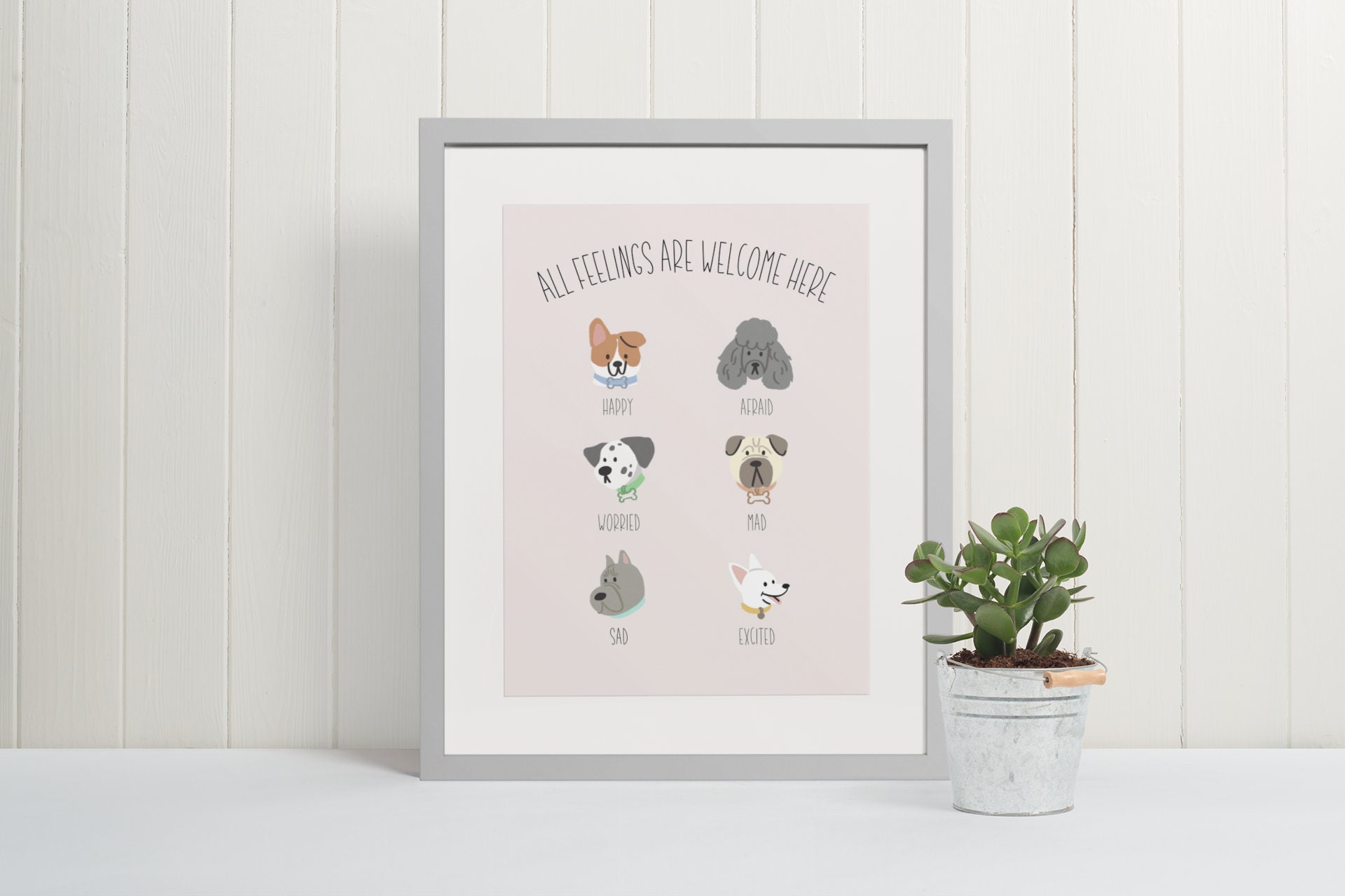 Dog Emotion Poster, Feelings Chart | How Are You Feeling Today ...