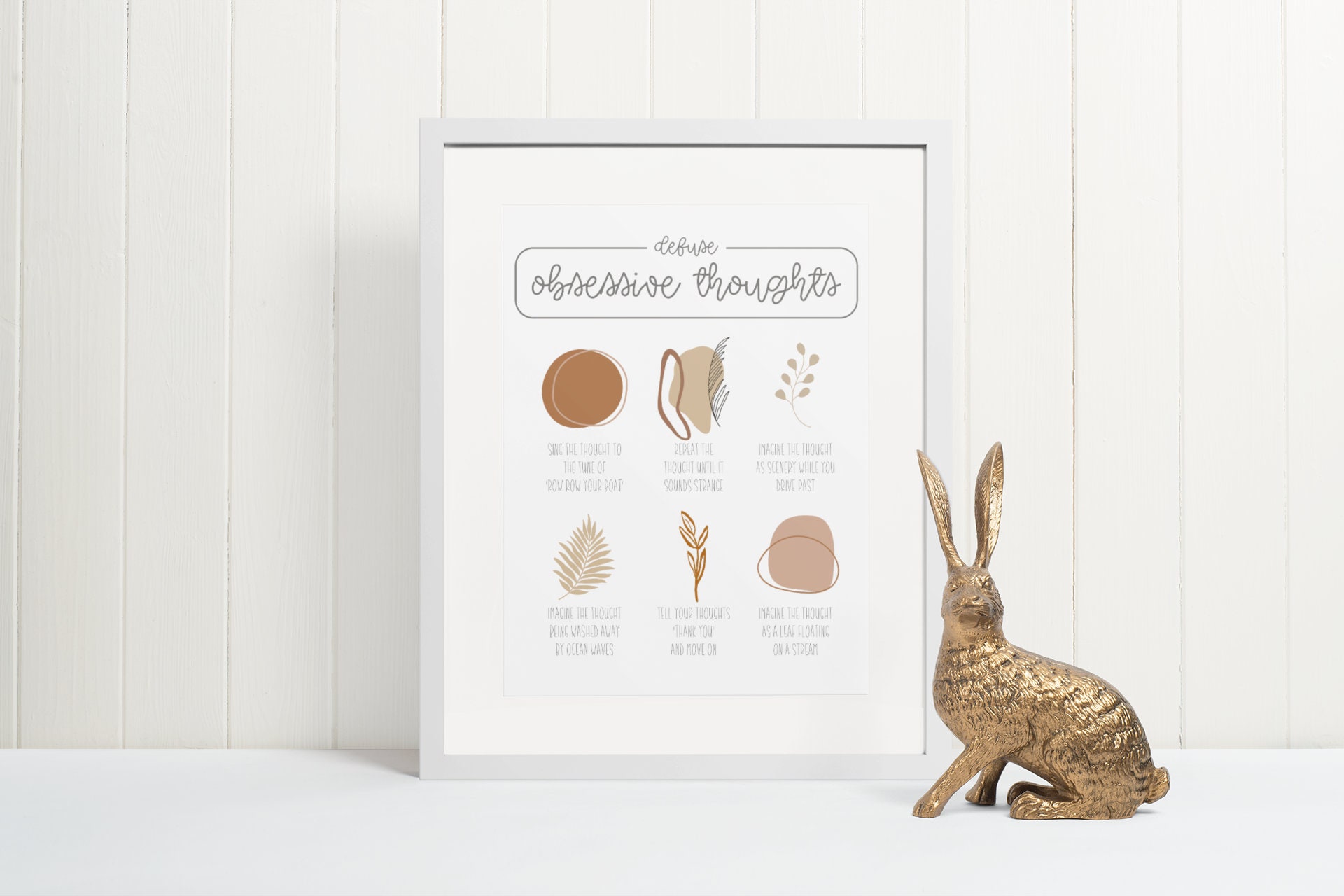 Defuse Obsessive Thoughts Printable, Therapy Office Decor, School ...