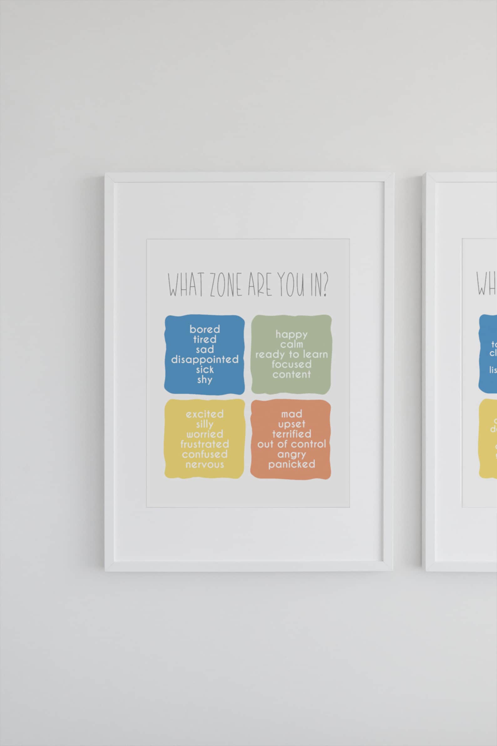 Zones of Regulation Poster, Classroom Calm Down Corner, Coping ...