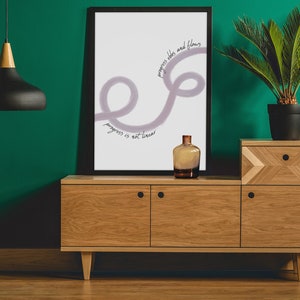 Progress is Not Linear Poster Printable, Therapy Office Decor, School ...