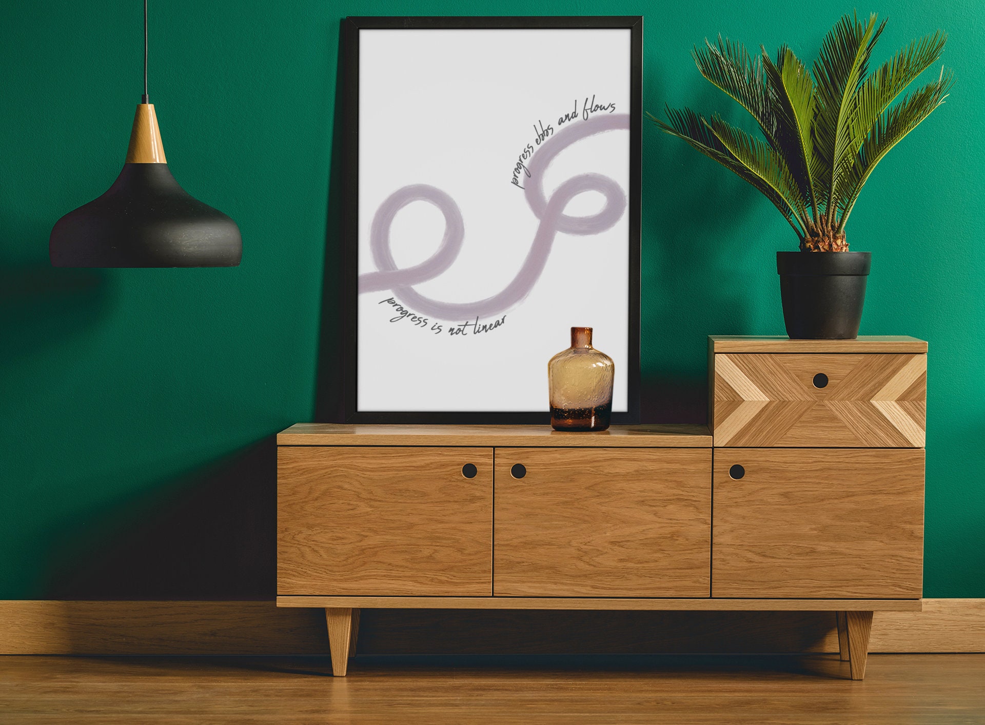 Progress is Not Linear Poster Printable, Therapy Office Decor, School ...