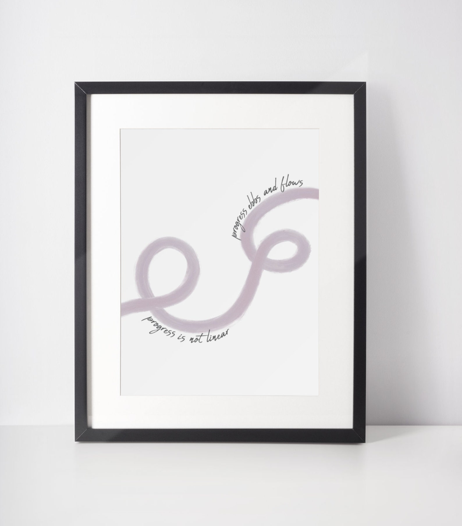 Progress is Not Linear Poster Printable, Therapy Office Decor, School ...