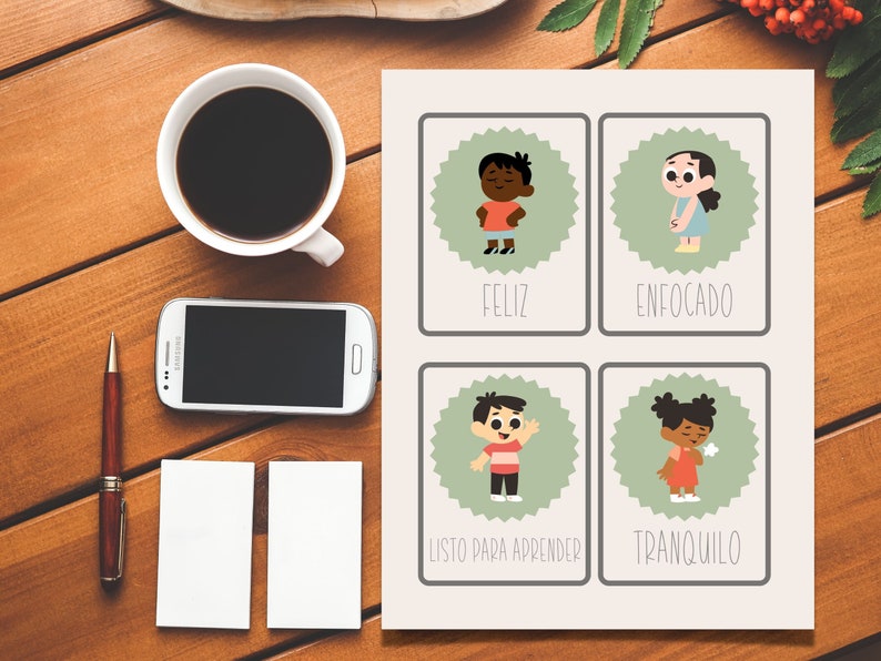 Zonas De Regulación Sentimientos Tarjetas Didácticas, Emotion ...