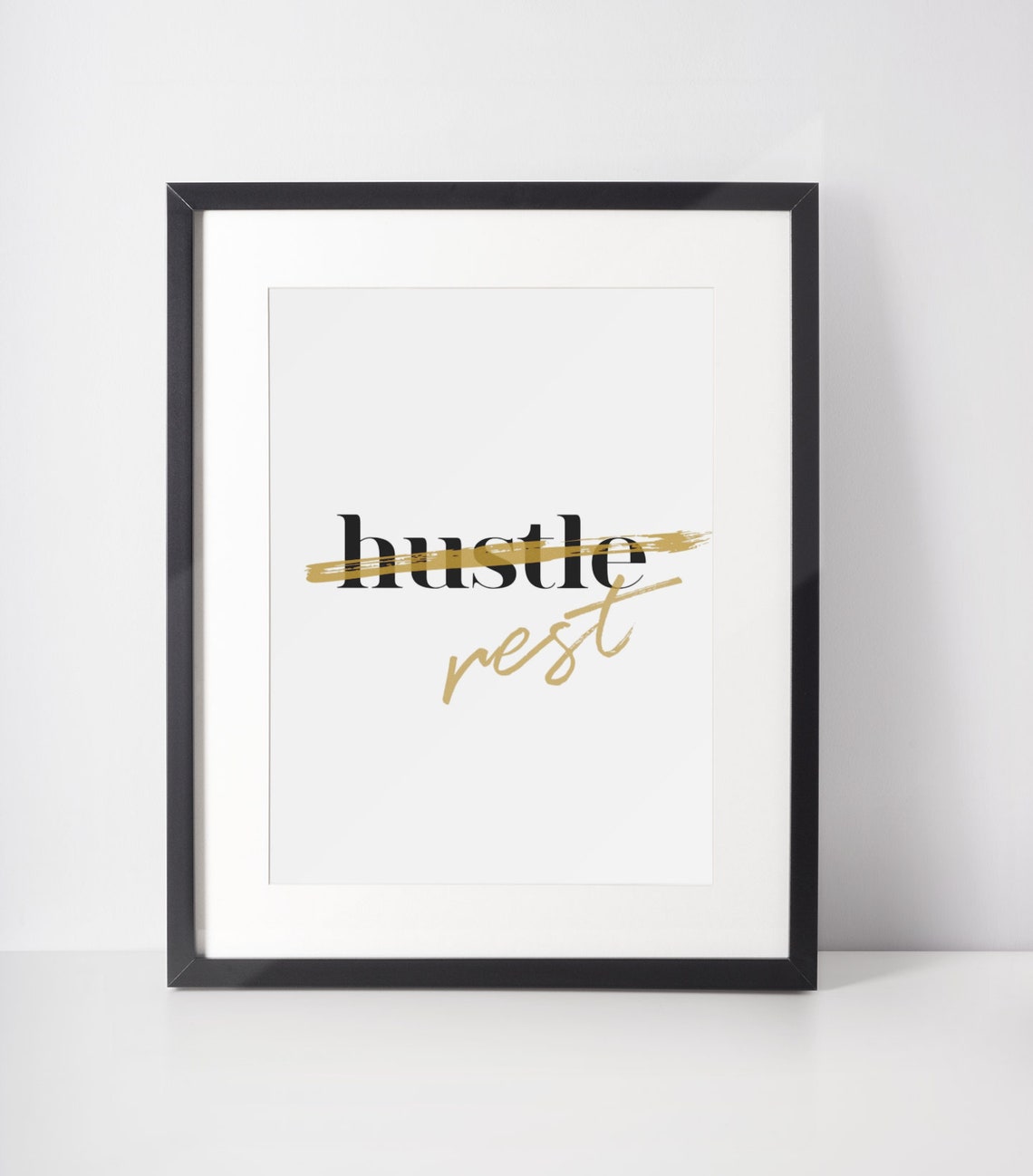 Hustle Rest Printable, Digital Download - Self Care Wall Art ...