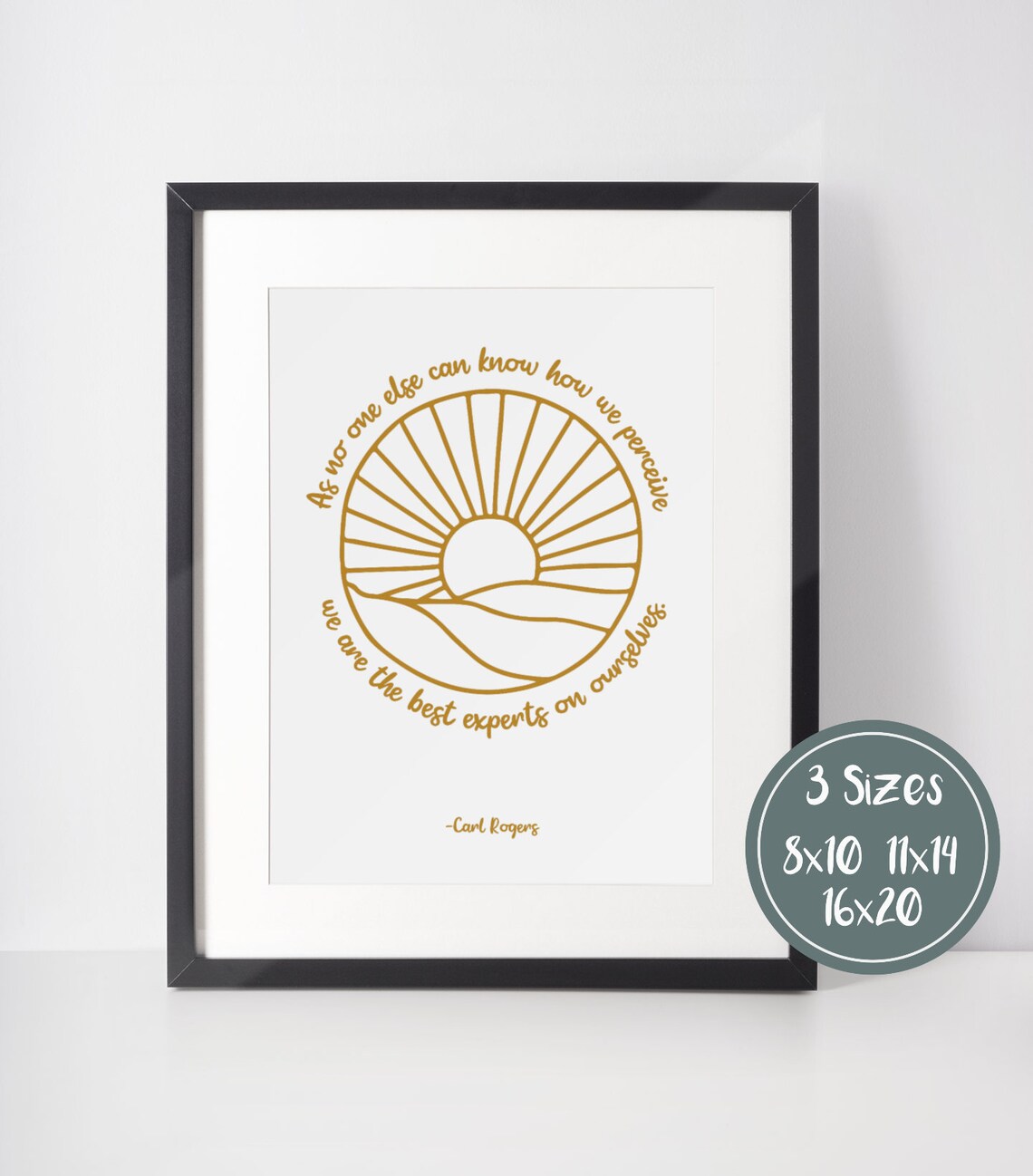 Carl Rogers Quote Printable Poster Therapy Office Decor - Etsy